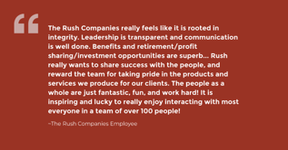 The Rush Companies is the #4 Best Workplace in Washington State!